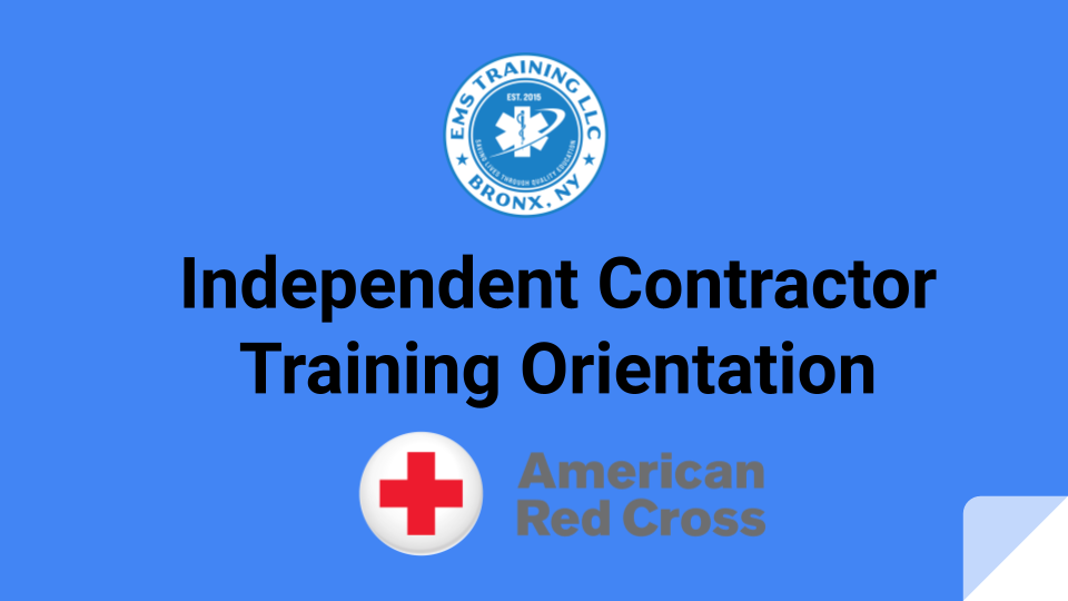 ARC Indepedent Contractor Orientation – EMS Training, LLC | American ...
